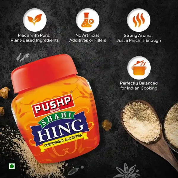 Buy Premium Hing Powder Online in India | Pushp Asafoetida 50gm | Pure ...